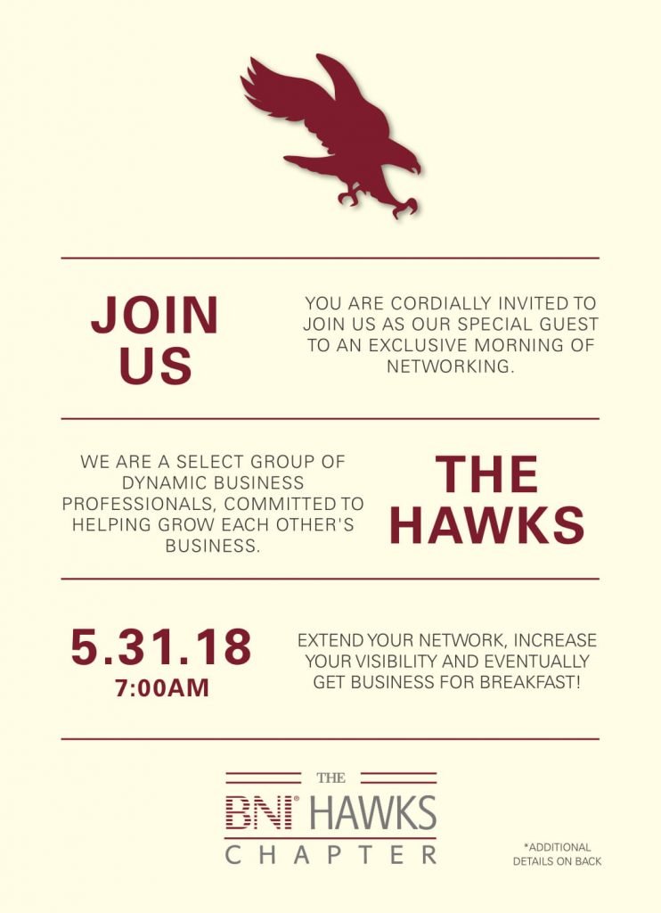 BNI Visitors Day Invitation-1 - Hawks Networking, Woodbridge, NJ